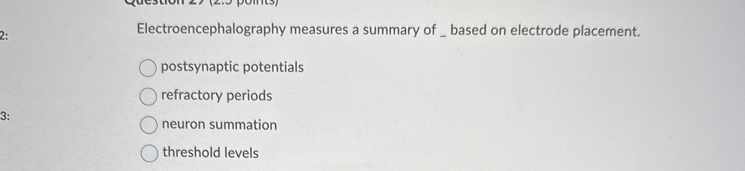 Solved Electroencephalography measures a summary of _ ﻿based | Chegg.com