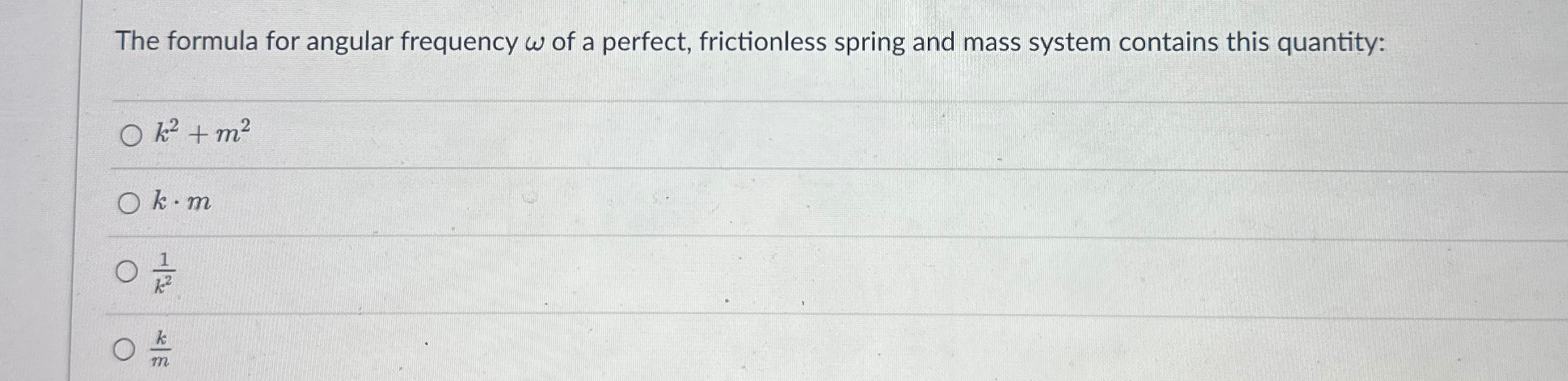 Solved The formula for angular frequency ω ﻿of a perfect, | Chegg.com
