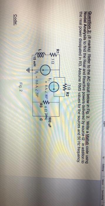 Solved Question 4: (8 marks) Use Simulink to repeat Question | Chegg.com