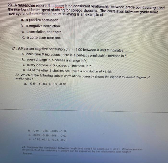 Solved CORRELATION ON SPSS Based on the following data, | Chegg.com