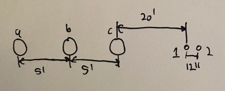 Solved A 60-Hz three-phase power line with a flat horizontal | Chegg.com