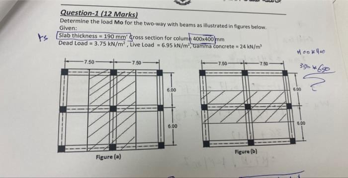Solved Question-1 (12 Marks) Determine the load Mo for the | Chegg.com