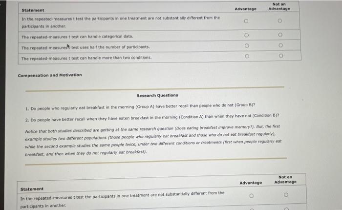 Solved 1. Engagement Activity: The t Test for Two Related | Chegg.com