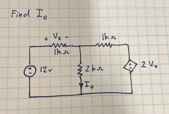 Solved Find \\( I_{0} \\) | Chegg.com