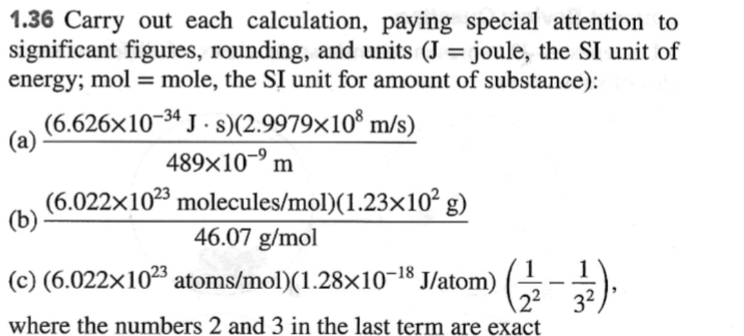 [Solved]: J= joule, the SI unit of energy; mol= mole, the SI