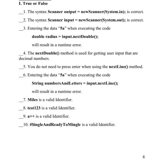 Solved II. Write a Code. 10pts Write a code using your | Chegg.com