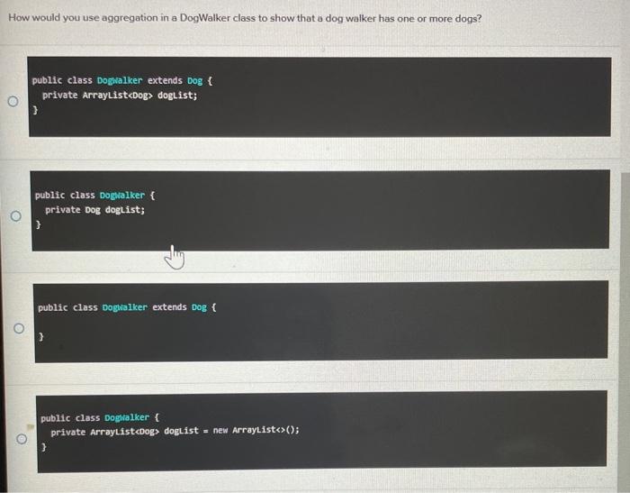 Solved You have created the following class called Dog: How | Chegg.com