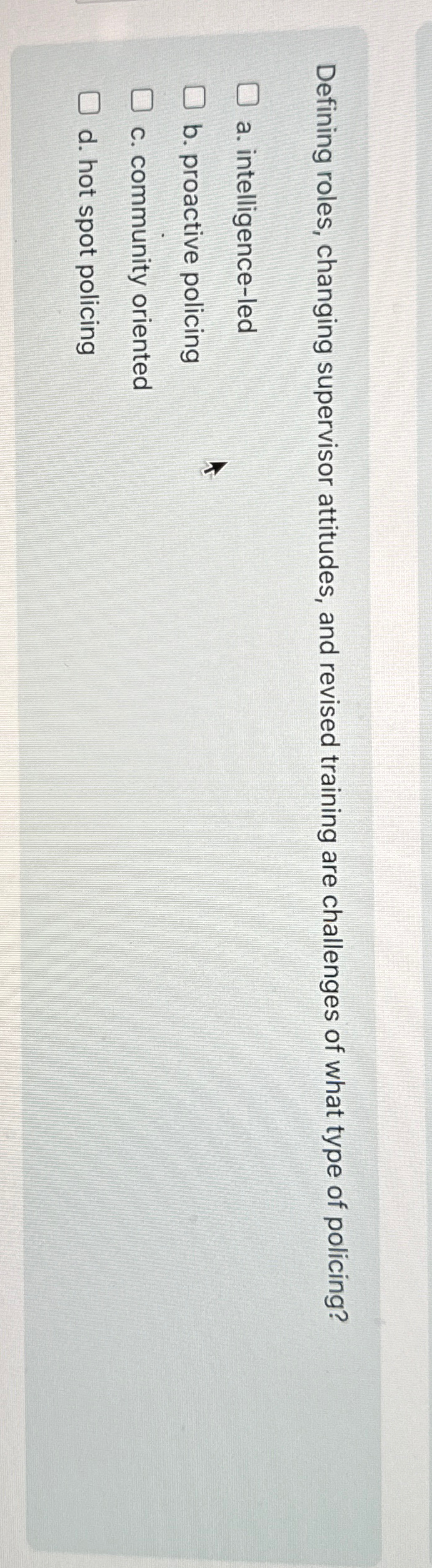 Solved Defining roles, changing supervisor attitudes, and | Chegg.com