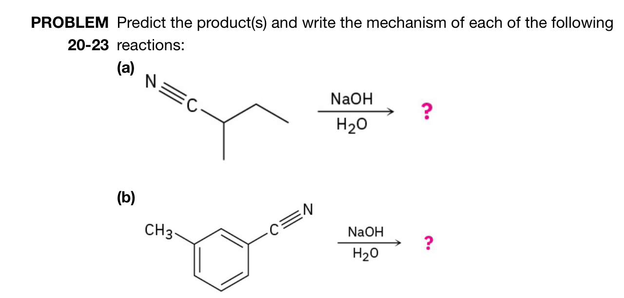 Solved PROBLEM Predict the product(s) ﻿and write the | Chegg.com