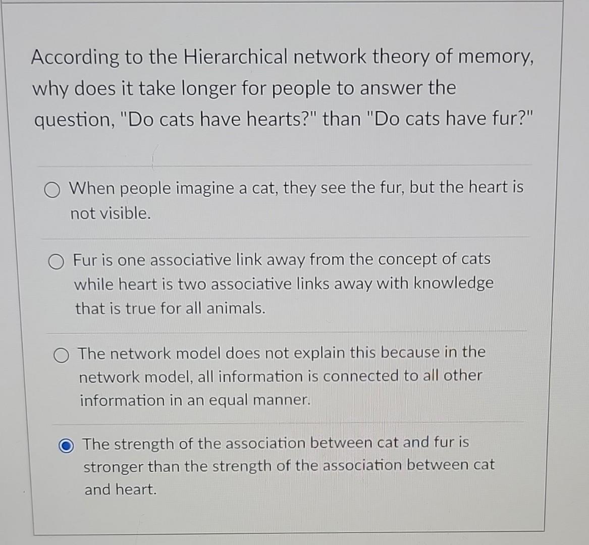 Solved According to the Hierarchical network theory of | Chegg.com