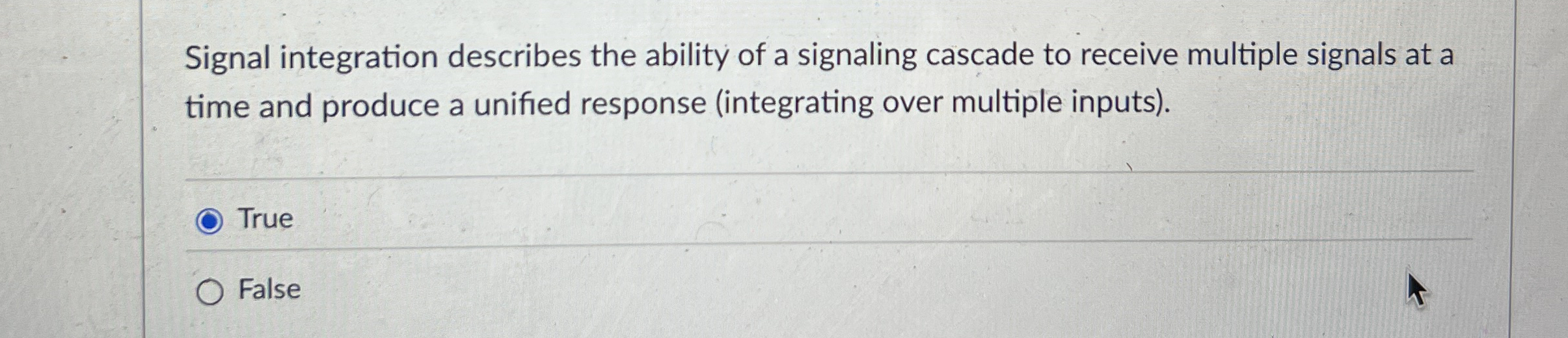 Solved Signal integration describes the ability of a | Chegg.com
