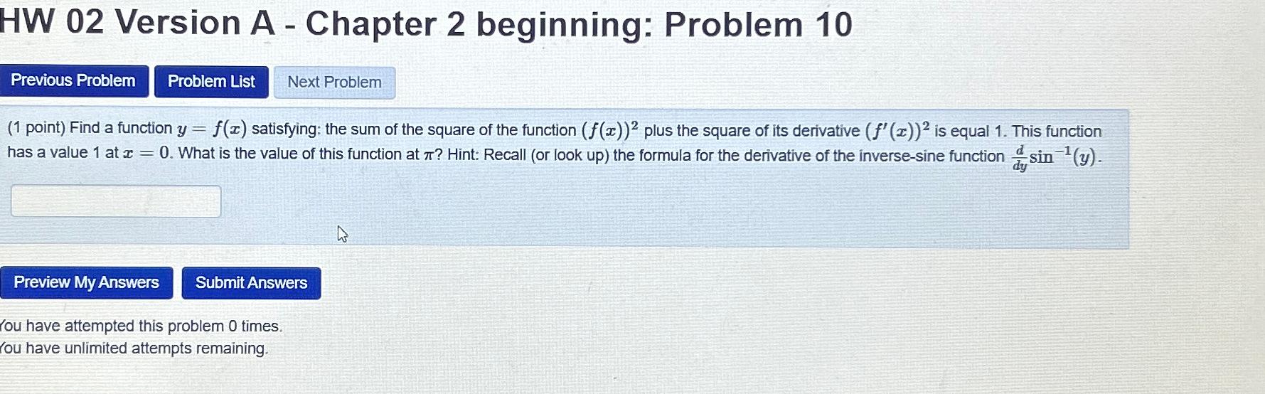 Solved HW 02 ﻿Version A - ﻿Chapter 2 ﻿beginning: Problem | Chegg.com