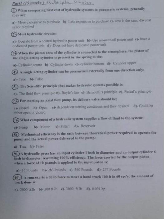 Solved Rartl (15 marks) Hultifols Cheiss. (1) When comparing | Chegg.com