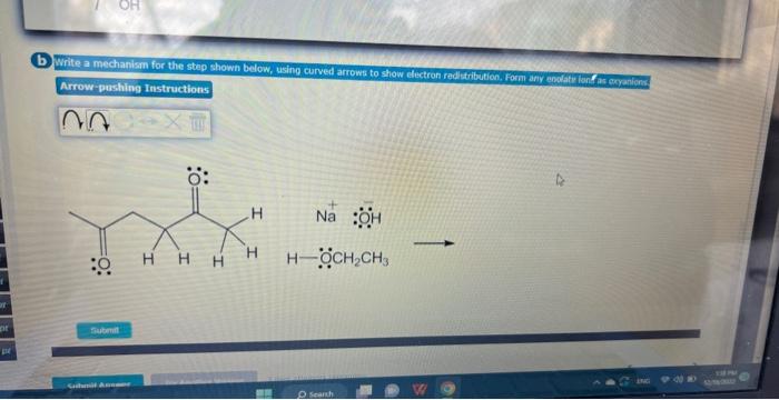 Solved b Write a mechanism for the step shown below, using | Chegg.com
