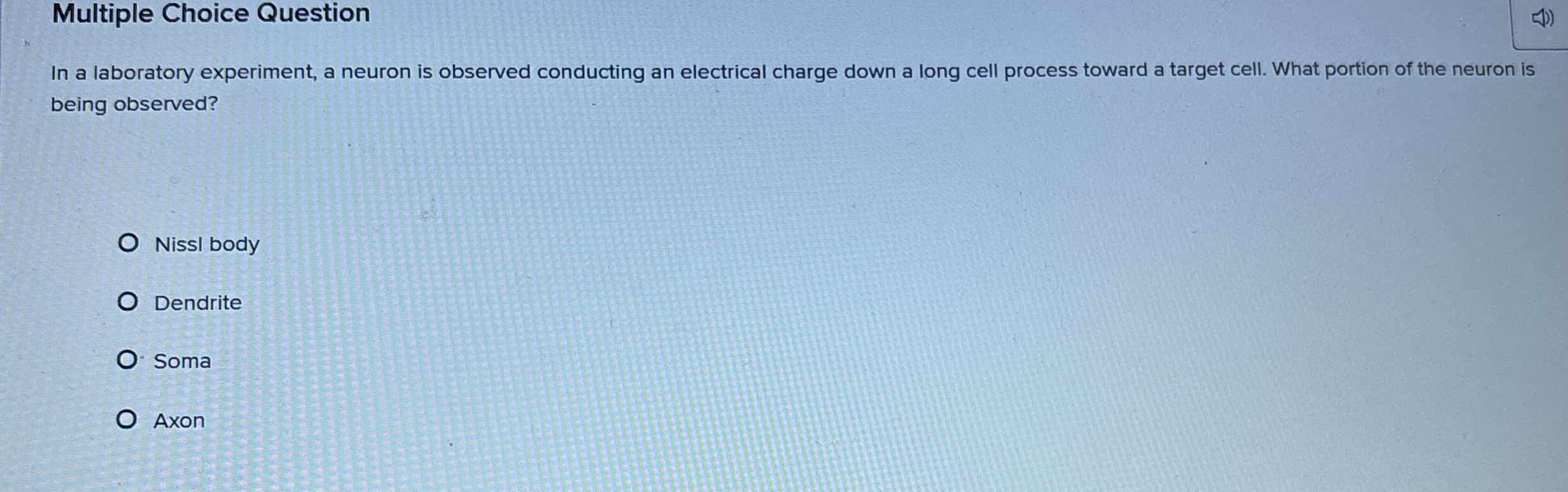 Solved Multiple Choice QuestionIn a laboratory experiment, a | Chegg.com