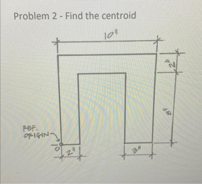 Solved Problem 2 - Find the centroid 101 च REF F- INN वी 2 | Chegg.com