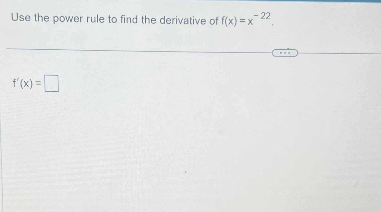 Solved Use the power rule to find the derivative of | Chegg.com