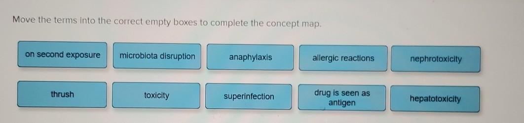 Solved Move the terms into the correct empty boxes to | Chegg.com