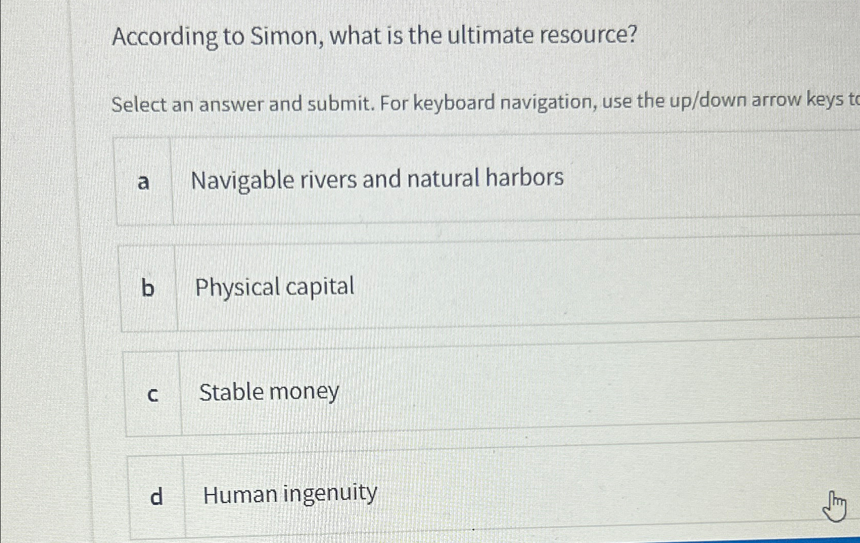 Solved According to Simon, what is the ultimate | Chegg.com