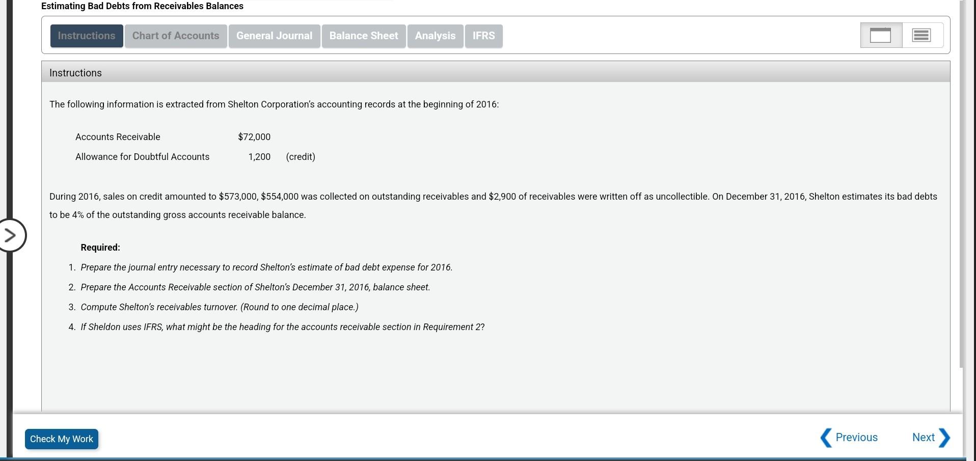 Solved Estimating Bad Debts from Receivables Balances | Chegg.com