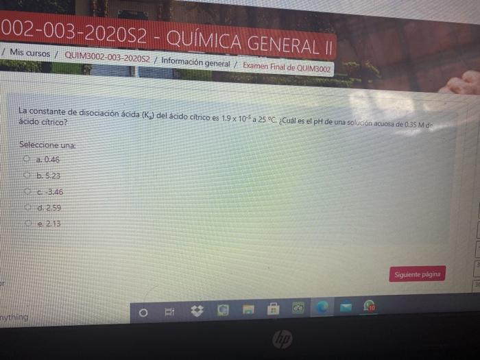 Solved The acid dissociation constant (Ka) of citric acid is | Chegg.com