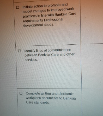 Solved Initiate action to promote and model changes to | Chegg.com