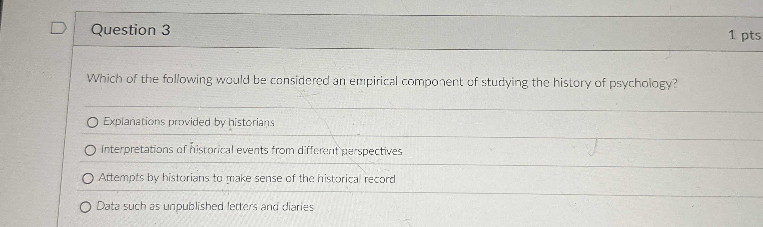 Solved Question 31 ﻿ptsWhich of the following would be | Chegg.com