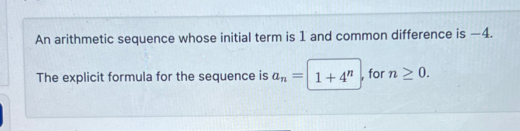 Solved An Arithmetic Sequence Whose Initial Term Is 1 ﻿and 1704