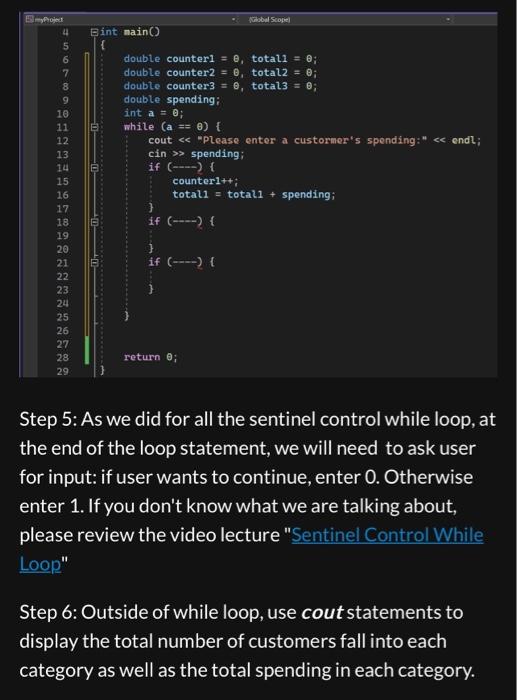 Solved Write a C++ program that is using a sentinel control | Chegg.com