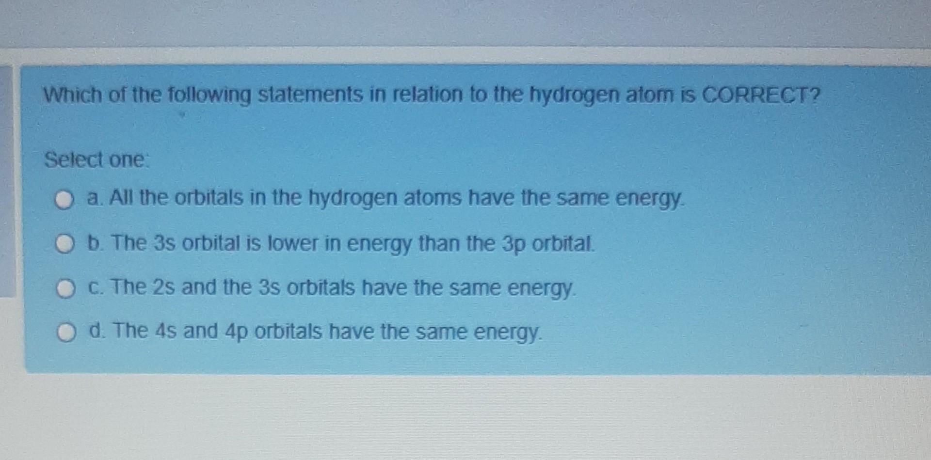 Solved Which of the following statements in relation to the | Chegg.com