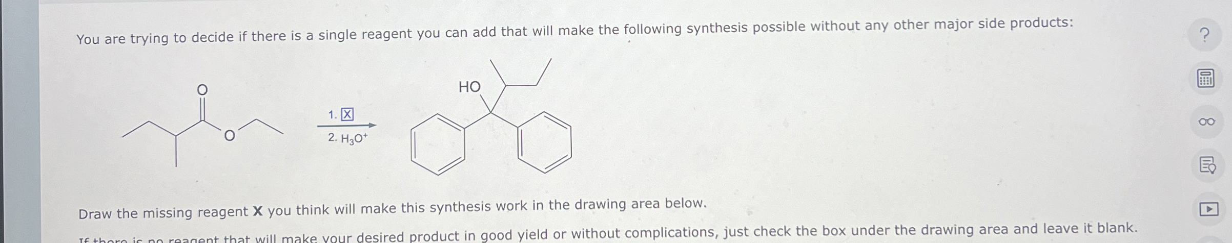 Solved You are trying to decide if there is a single reagent | Chegg.com