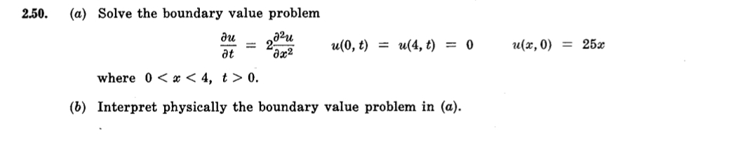 Solved 2.50. (a) ﻿Solve the boundary value | Chegg.com