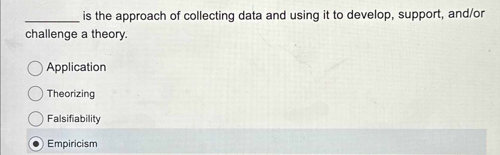 Solved is the approach of collecting data and using it to | Chegg.com