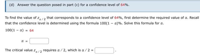 Solved (d) Answer the question posed in part (c) for a | Chegg.com