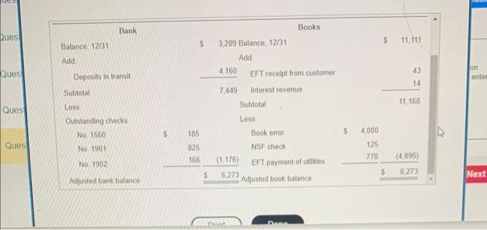 Solved Please prepare bank reconcilation and show the | Chegg.com