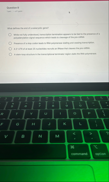 Solved Question 91 ﻿partof 1 ﻿pointWhat defines the end of a | Chegg.com