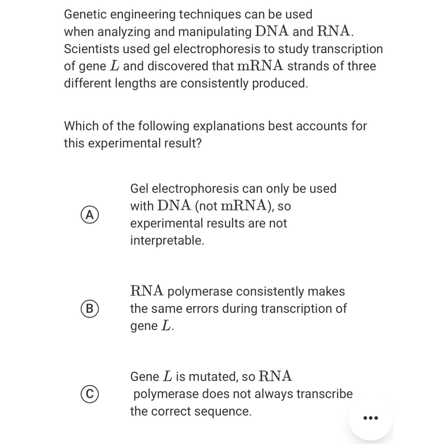 Solved Genetic engineering techniques can be used when | Chegg.com