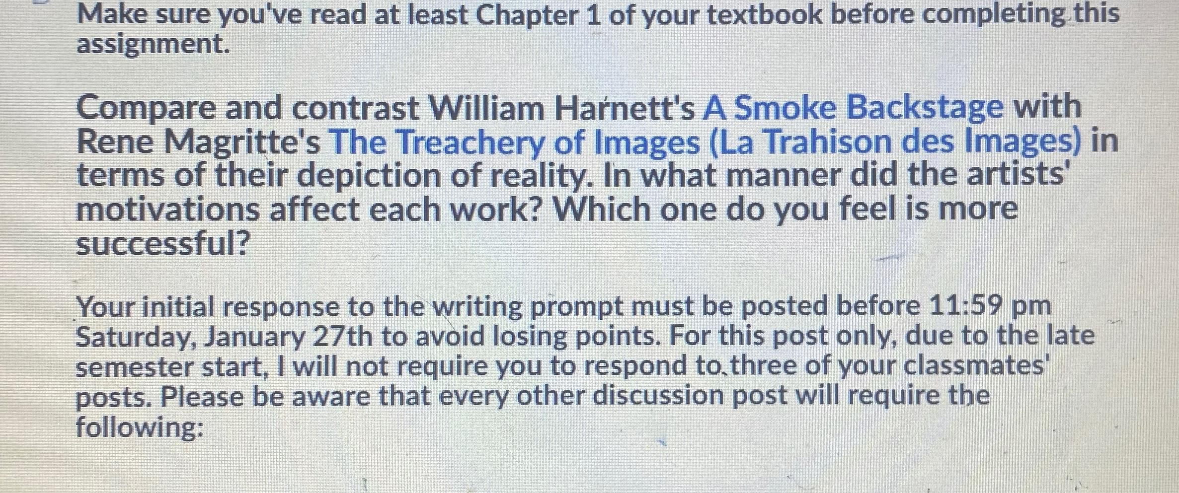Solved Compare and contrast William Harnett's A Smoke | Chegg.com
