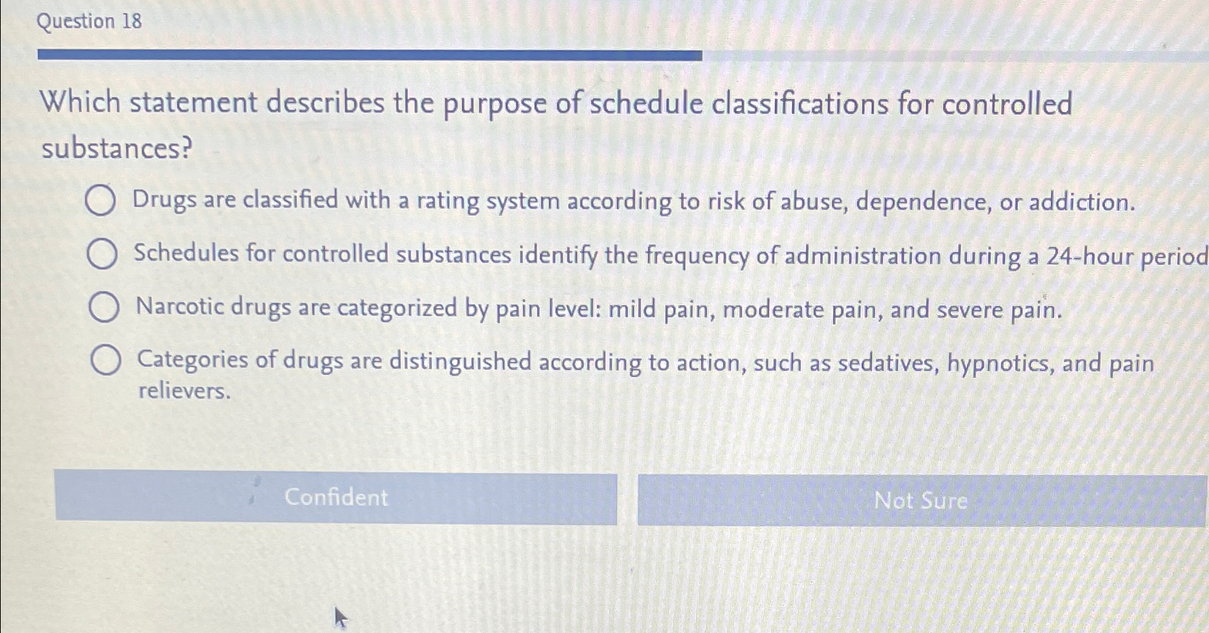 Solved Question 18Which statement describes the purpose of | Chegg.com