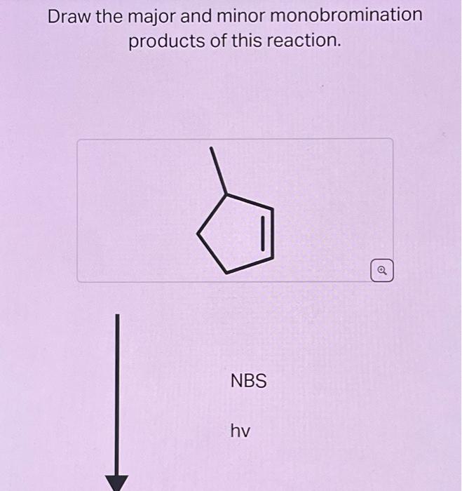Solved Draw the major and minor monobromination products of | Chegg.com