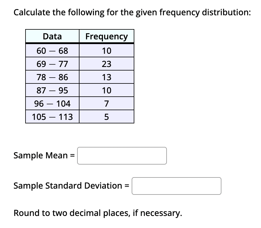 Solved Calculate the following for the given frequency | Chegg.com
