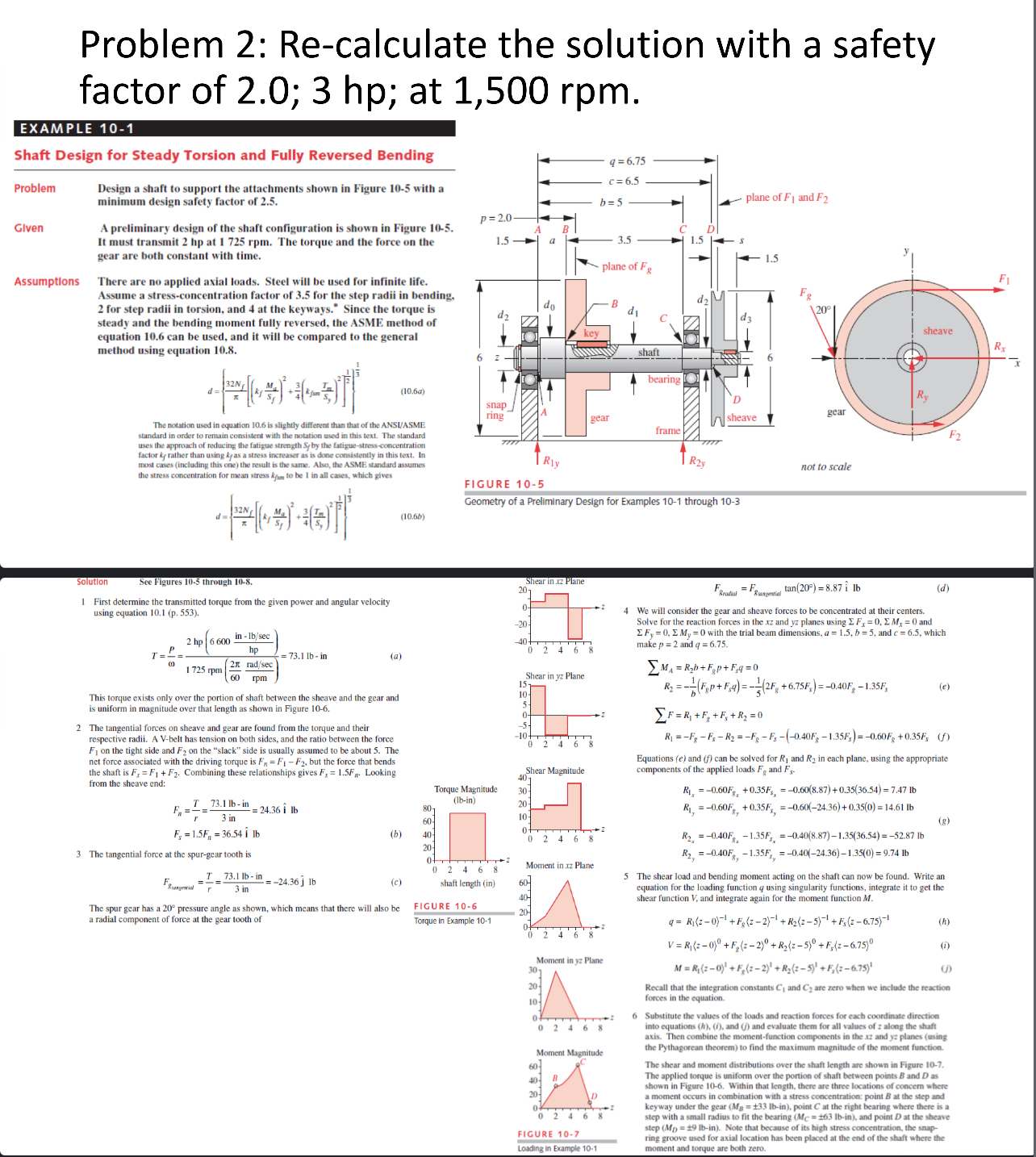 Solved Problem 2: Re-calculate the solution with a safety | Chegg.com
