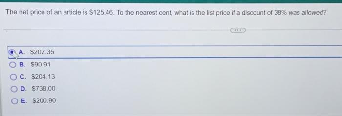 Solved Determine the equivalent single rate of discount to | Chegg.com
