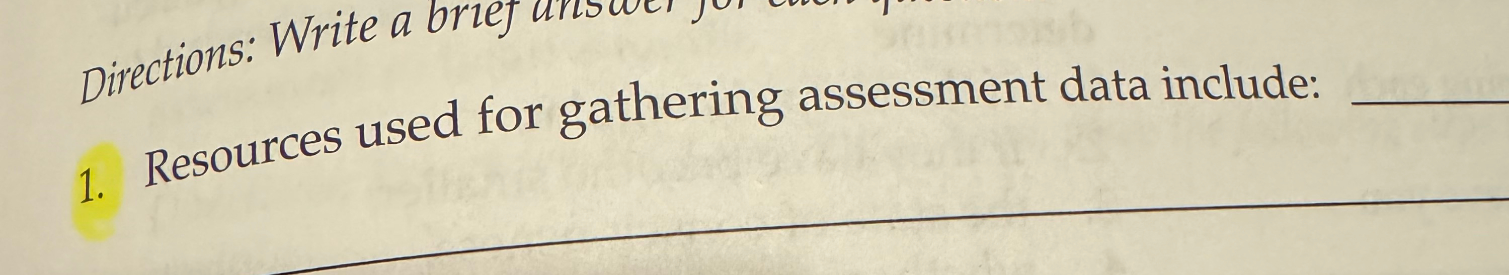 Solved Directions: Write a briefResources used for gathering | Chegg.com