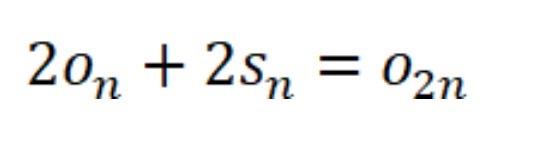 Solved 2on+2sn=o2n | Chegg.com