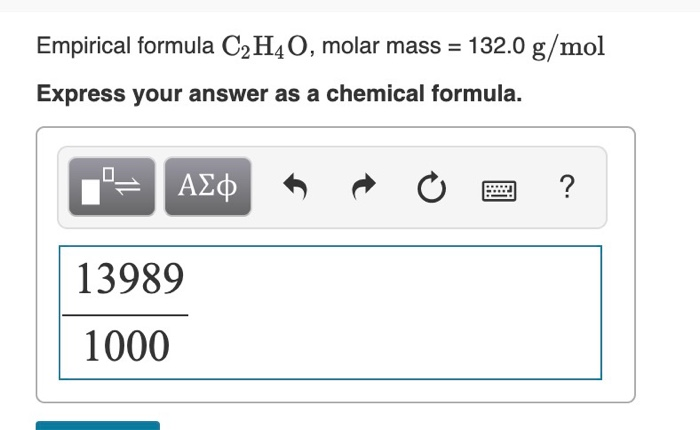 Solved Part A Empirical formula CH02, molar mass = 180.0 | Chegg.com