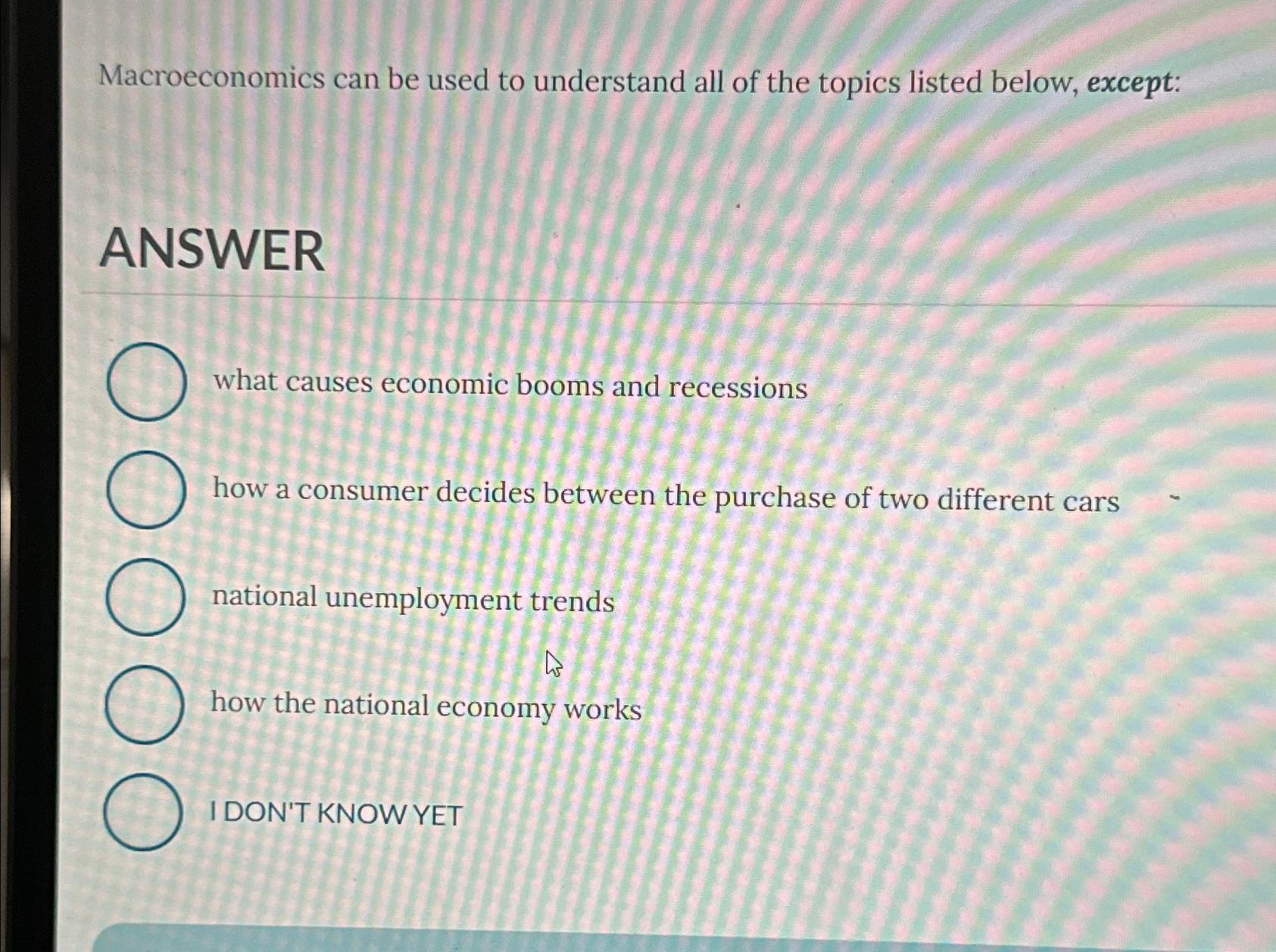 Solved Macroeconomics can be used to understand all of the | Chegg.com
