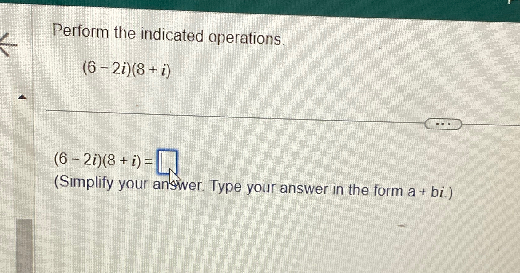 Solved Perform the indicated | Chegg.com