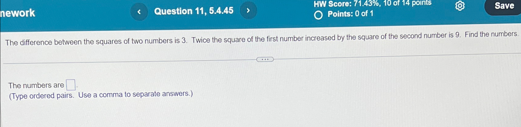Solved Question 11, 5.4.45HW Score: 71.43%,10 ﻿of 14 | Chegg.com
