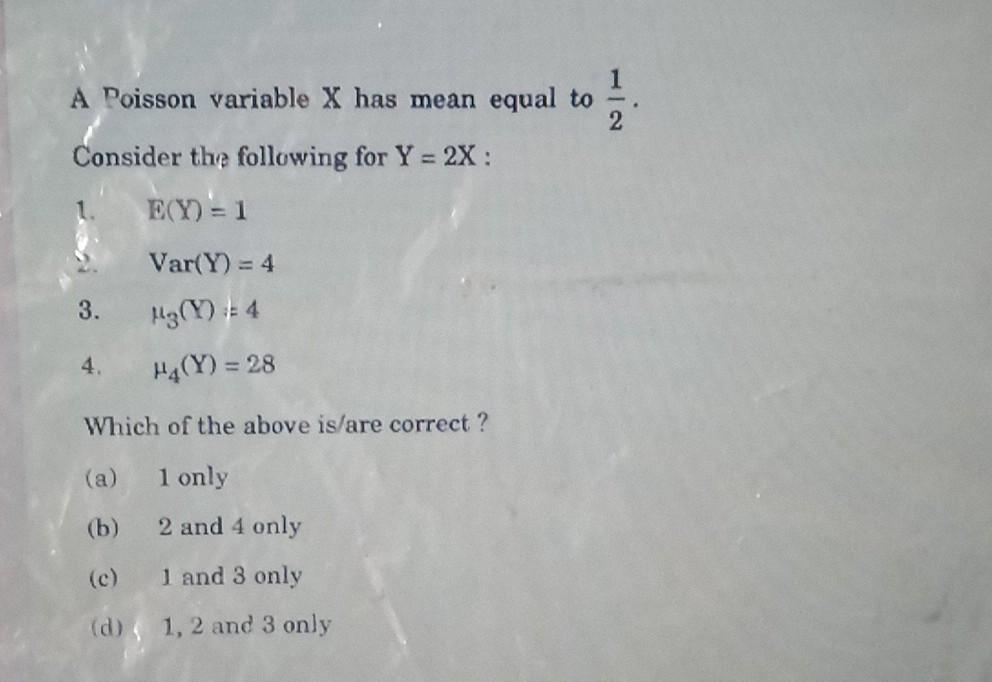 Solved A Poisson variable X has mean equal to 21. Consider | Chegg.com